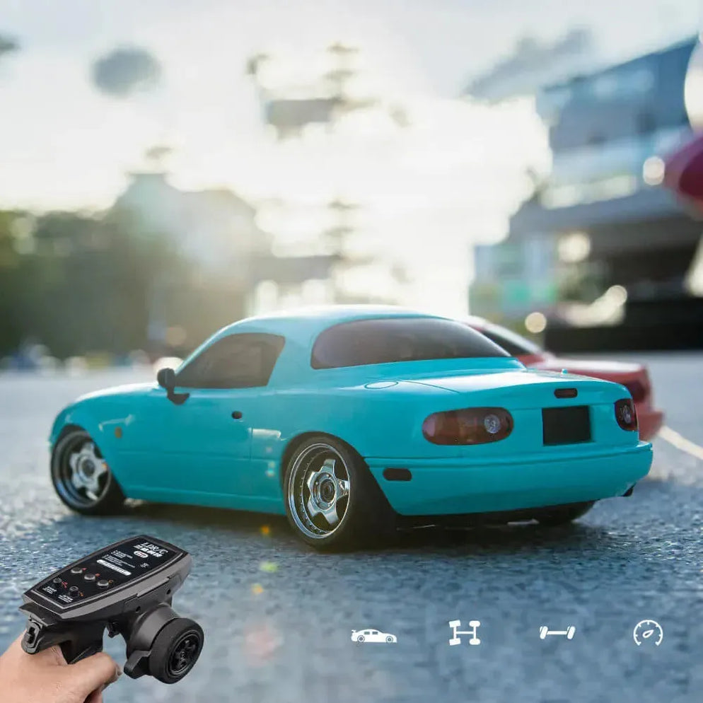 LDRC 1804 RC Drift Car RTR 1/18 Mazda MX-5 2.4G RWD Gyro LED Lights ...
