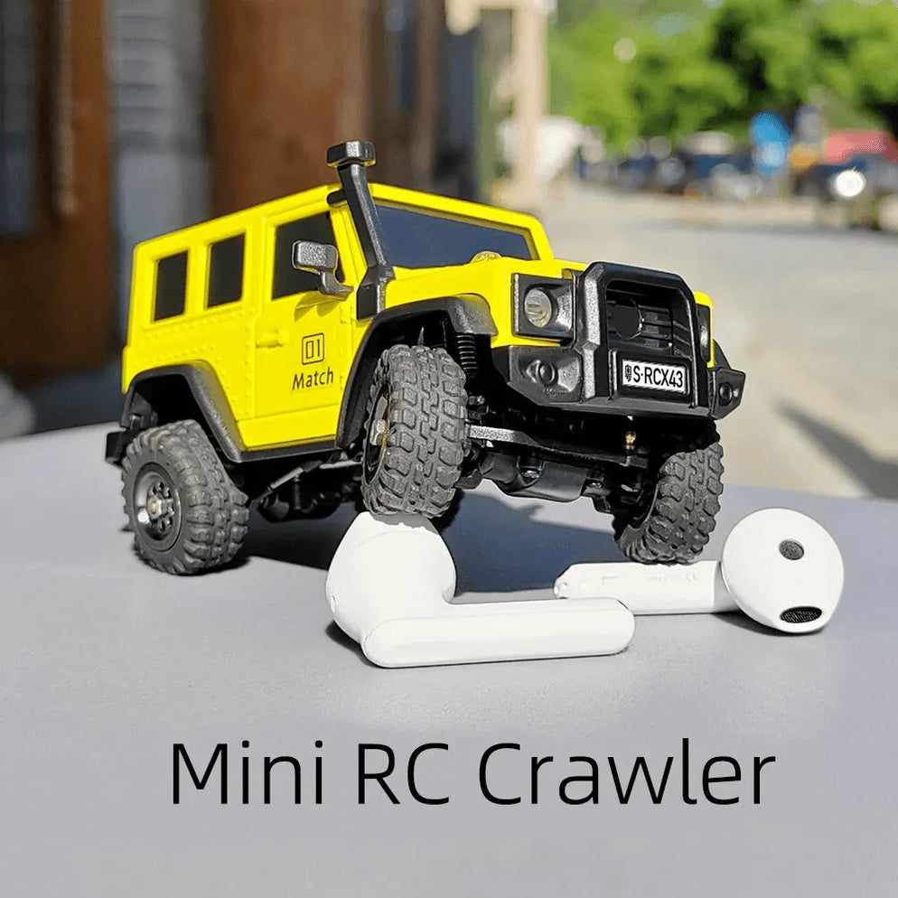 LDARC X43 Mini Rock Crawler - 1/43 Scale Full-Time 4WD RC Car, RTR ...