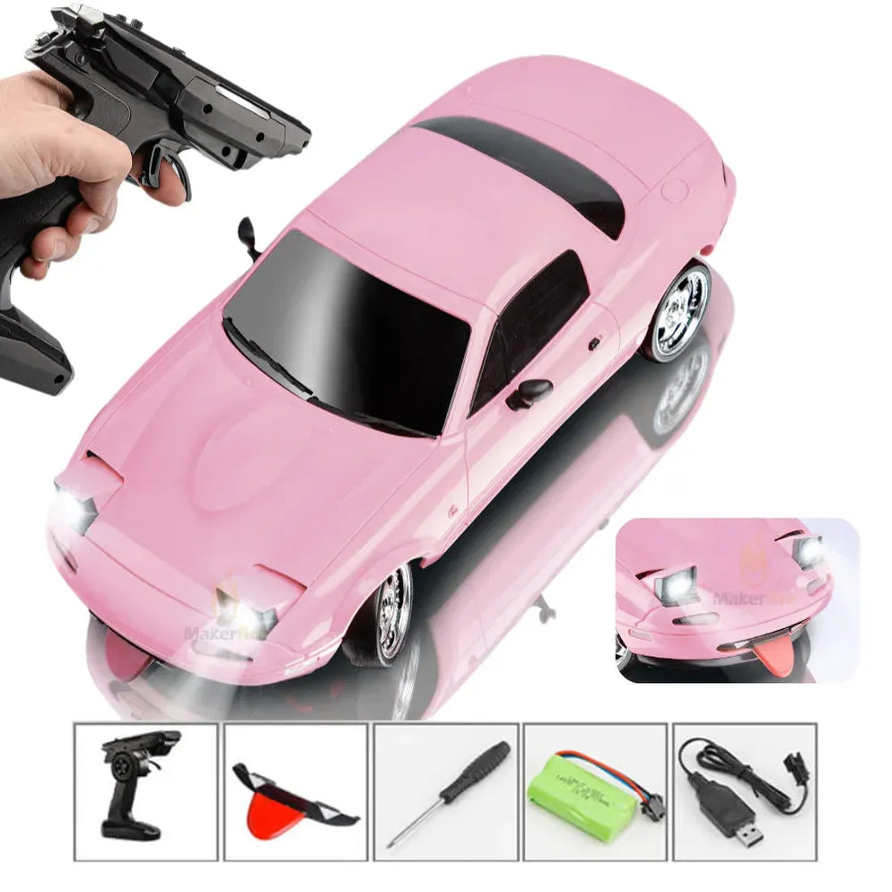 LDRC 1804 RC Drift Car RTR+Gyro 1/18 For Mazda MX-5 RWD LED Lights Hot ...