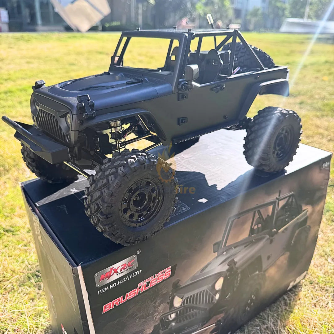 MJX Hyper Go H12Y 1/12 Scale RC Car High-Torque 3650 Brushless BLDC Motor Aluminum Shell, Black ...