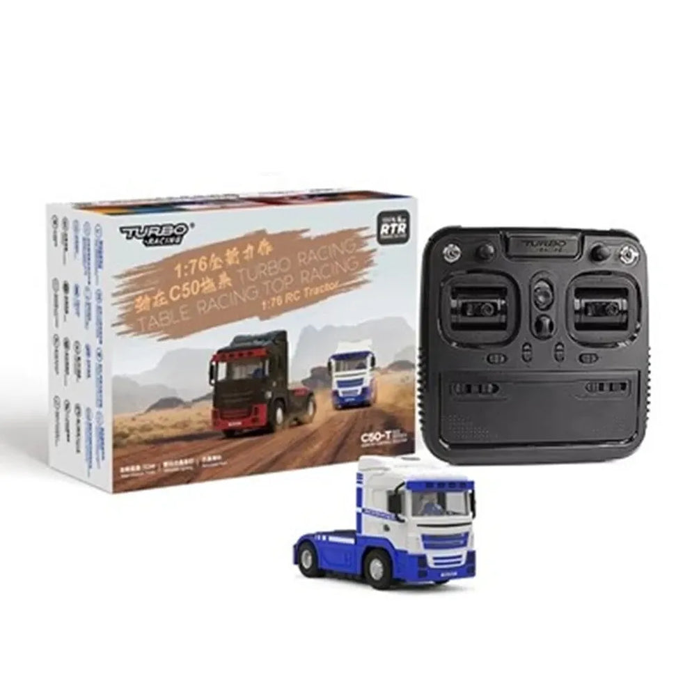 Turbo Racing 1:76 C50 Remote Control Semi Truck Trailer RC Truck ...