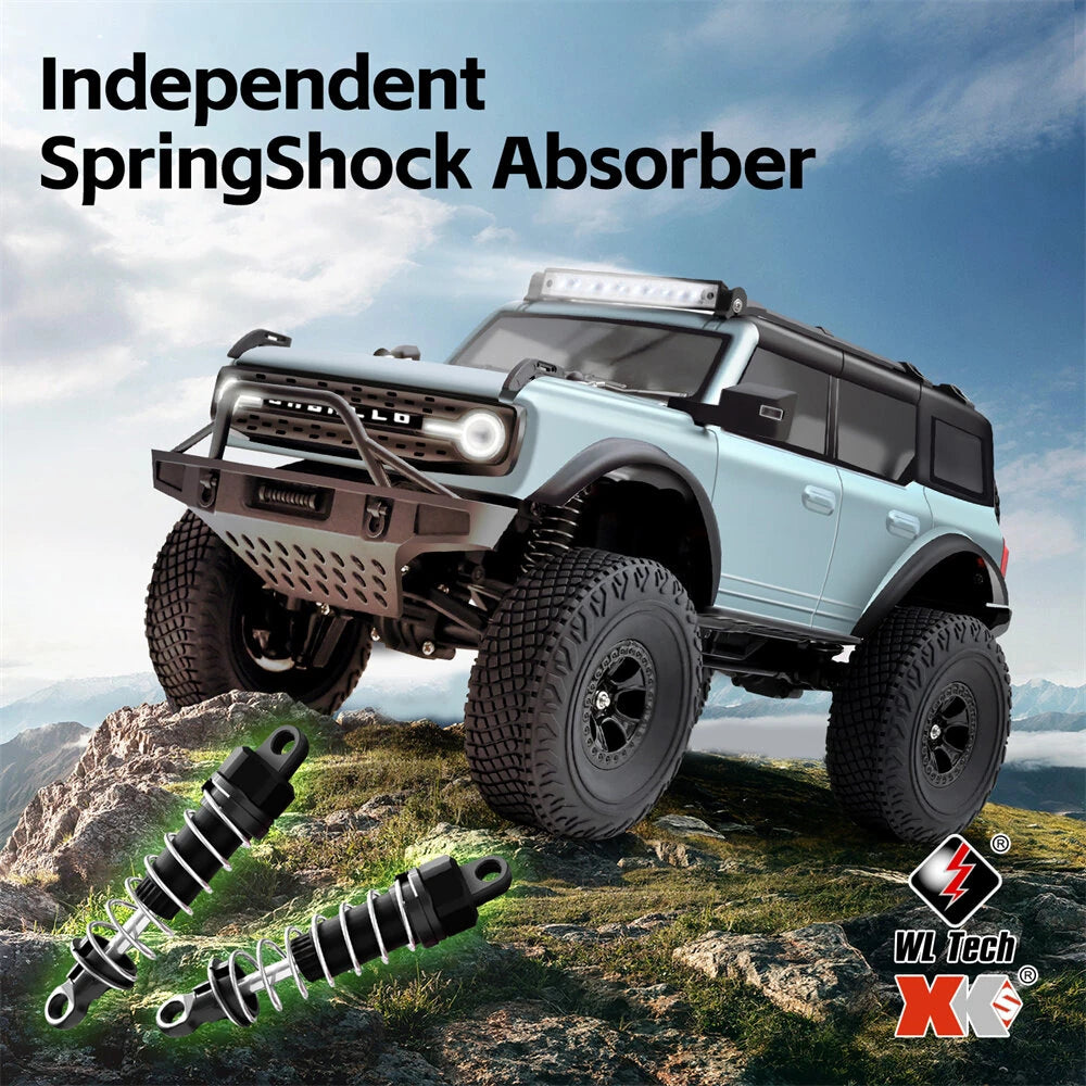 Wltoys 184023 1/18 4WD RC Rock Crawler – RTR Off-Road Truck with Two-S ...