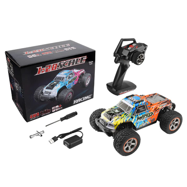 WLTOYS 204006 RC Car 1/20 Scale 4WD Off-Road 2.4G RTR 50km/h High Speed ...
